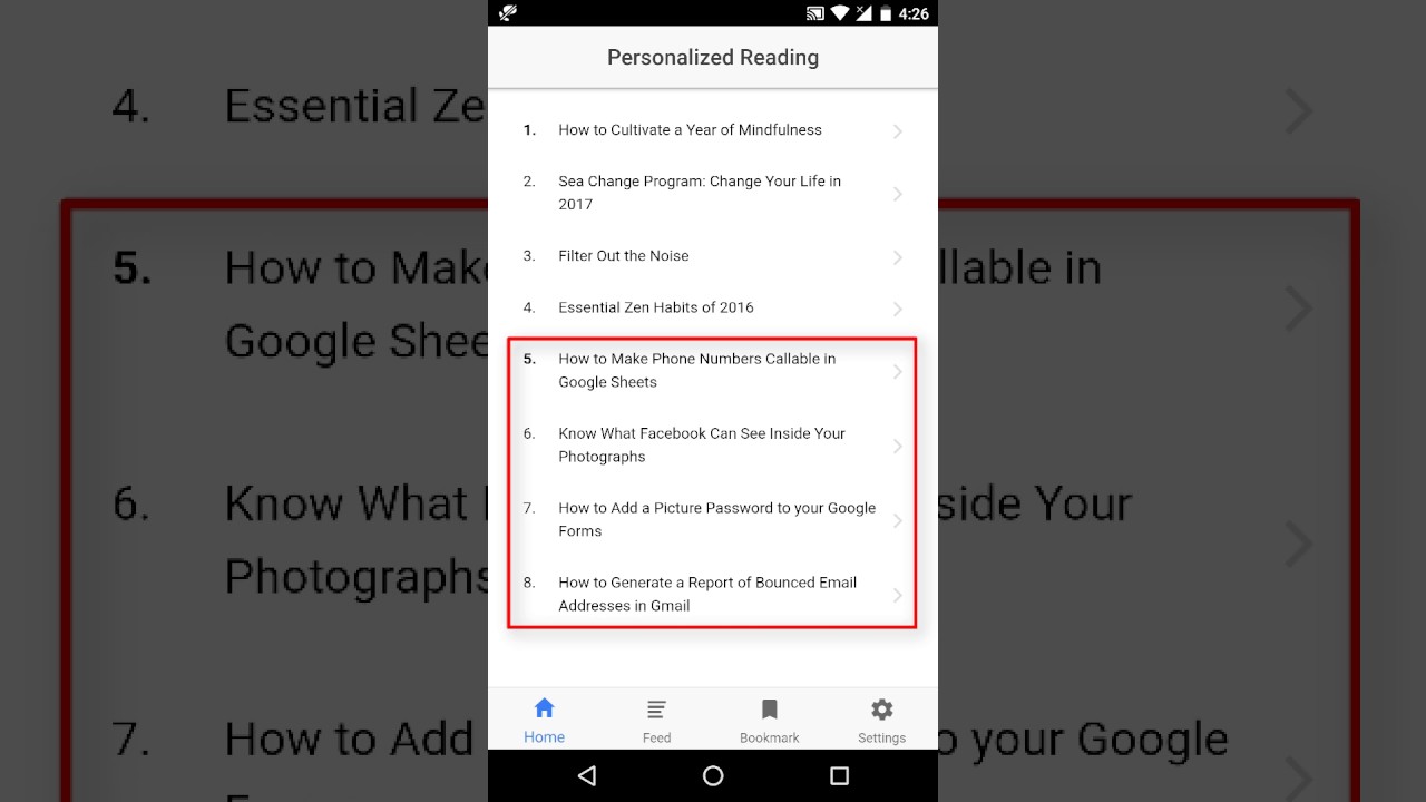 Simple RSS Feed Reader Application