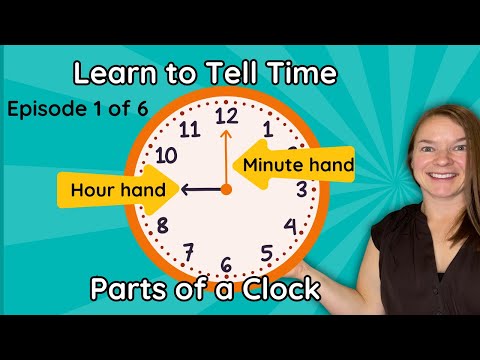 Learn to Tell Time | Parts of a Clock | Interactive Clock Learning for Preschool #learntotelltime