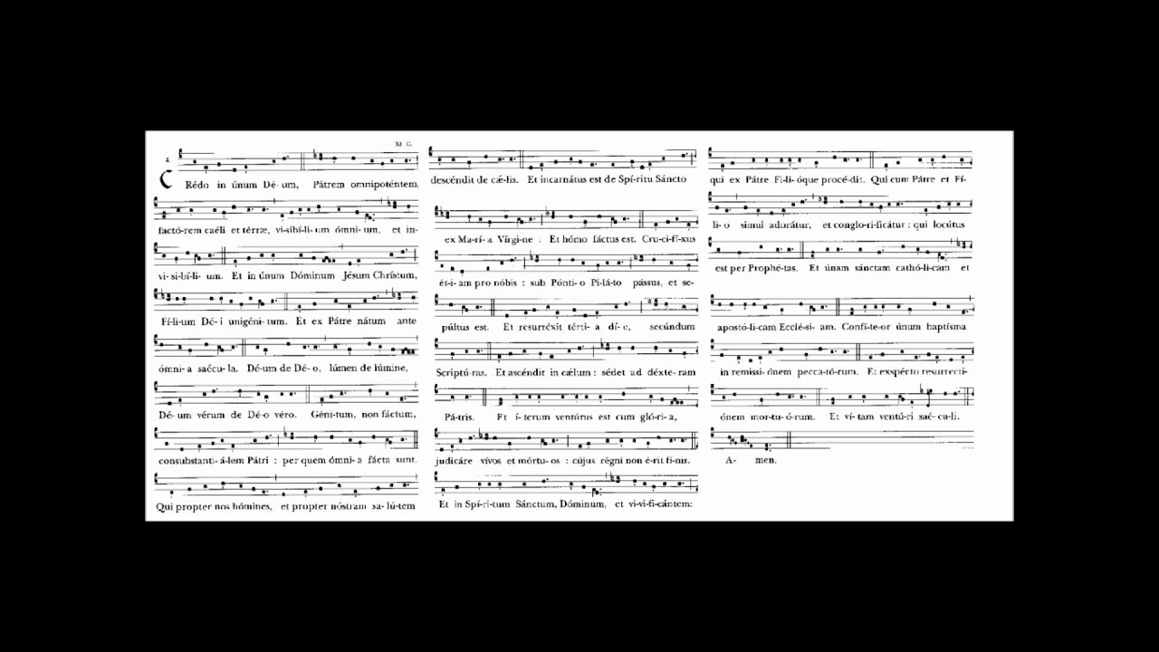Credo I - Gregorian Chant