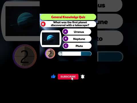 What was the first planet discovered with a telescope? General Knowledge Quiz #quiz #shorts #gk