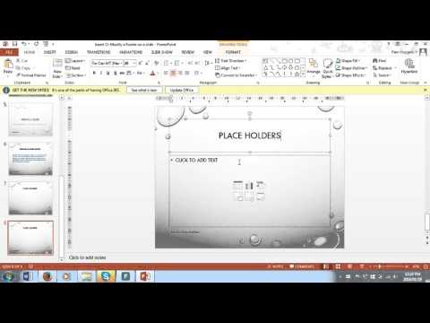 Using Place Holders in PowerPoint