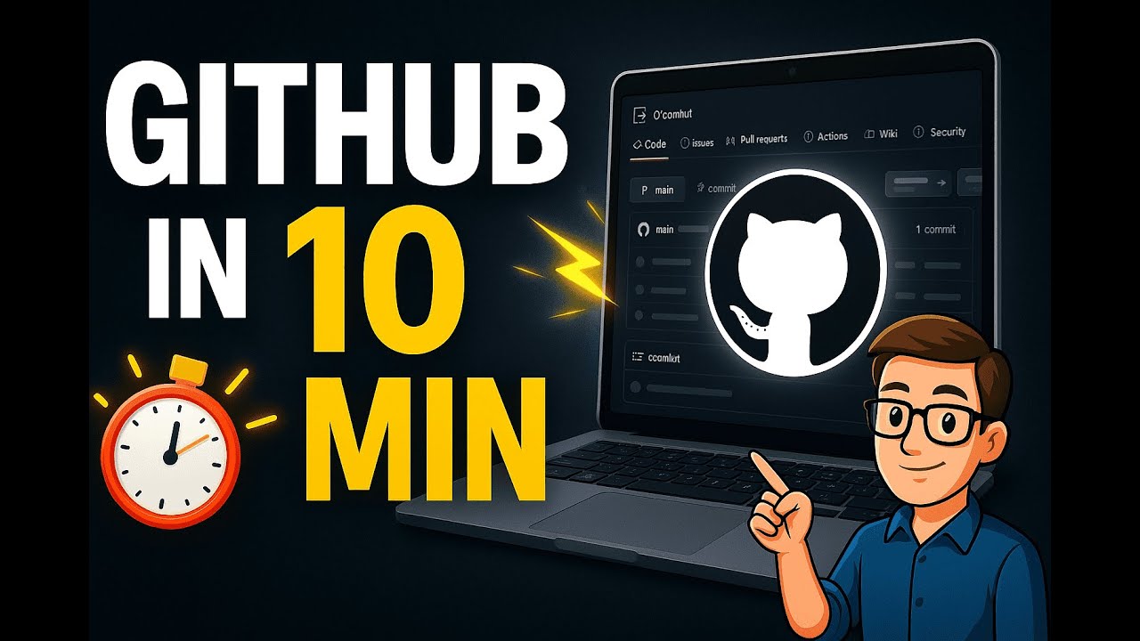 GitHub Tutorial for Beginners in 10 Minutes | Learn GitHub Fast & Easy (2025 Edition) | Kohaq