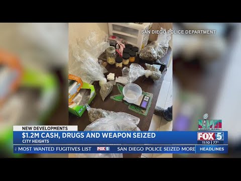 $1.2M Cash, Drugs, Weapon Seized