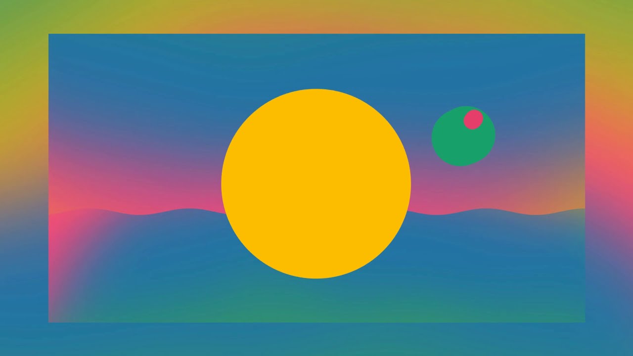 Orbiting Planets with Gradient | Motion Graphic