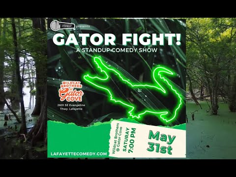 Lafayette Comedy presents GATOR FIGHT! A night of stand-up at Wildcat Brothers Distilling Gator Cove