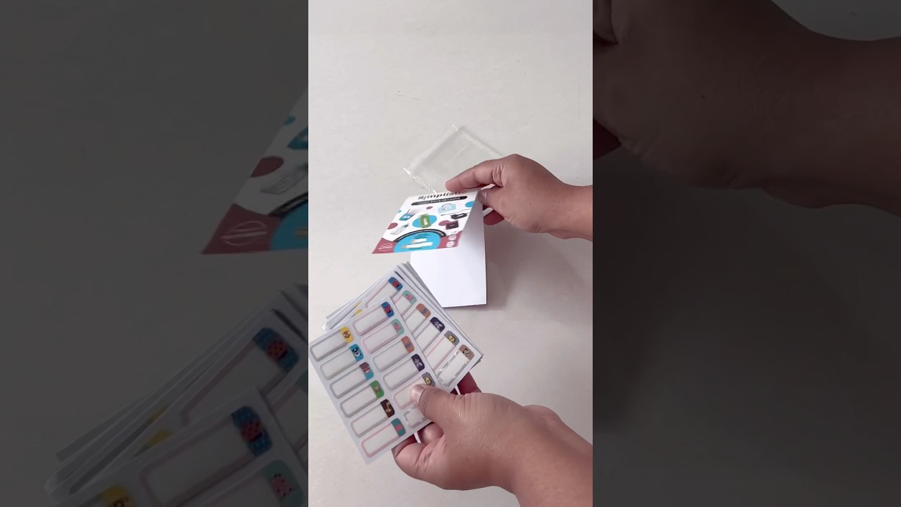 Waterproof Name Stickers Label for Kids School & Kitchen, Home etc. | Writeable Name Tags #unboxing