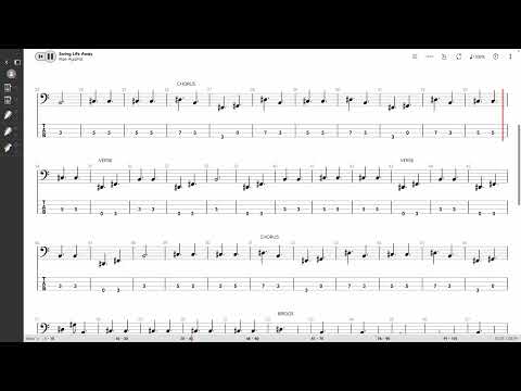 Rise Against - Swing Life Away (BASS TAB PLAY ALONG)
