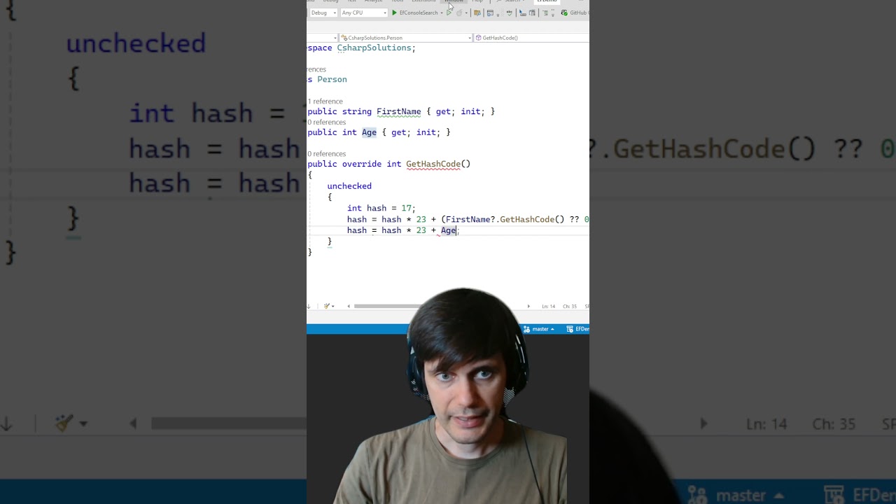 Prime-math GetHashCode ➜ HashCode.Combine  #coding #programming #csharp