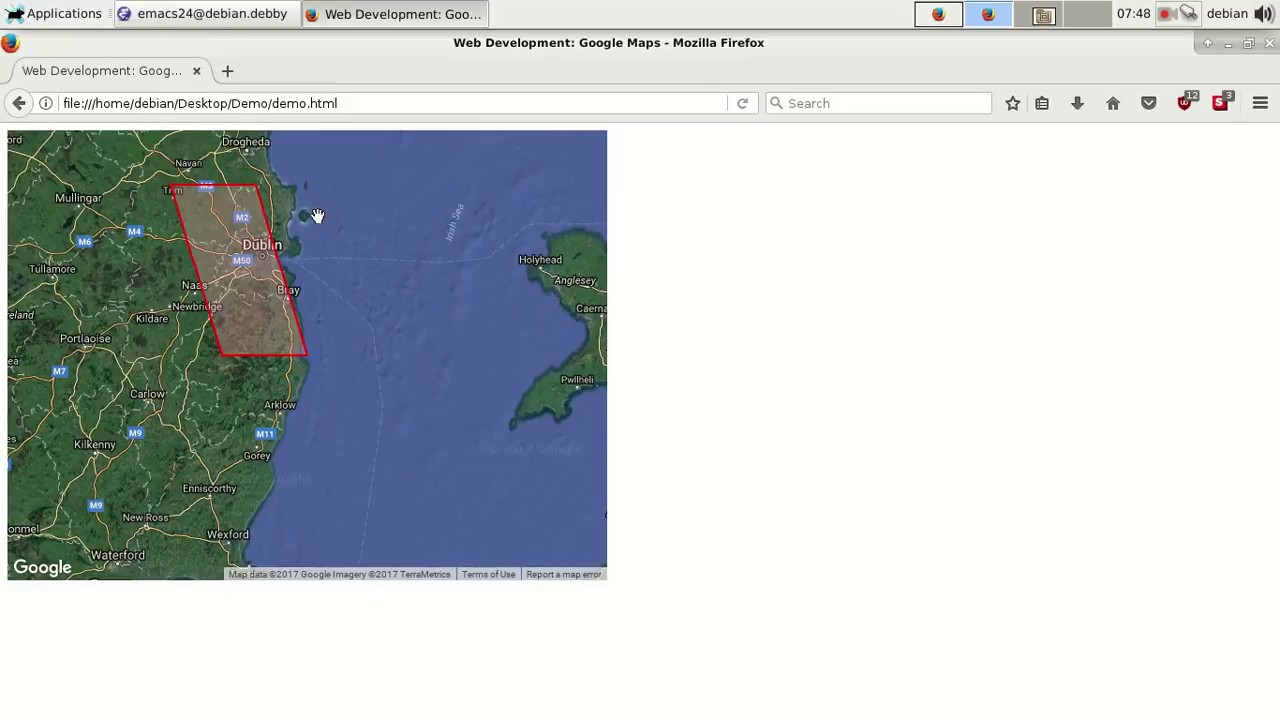 Google Maps Embed Tutorial - Polygon