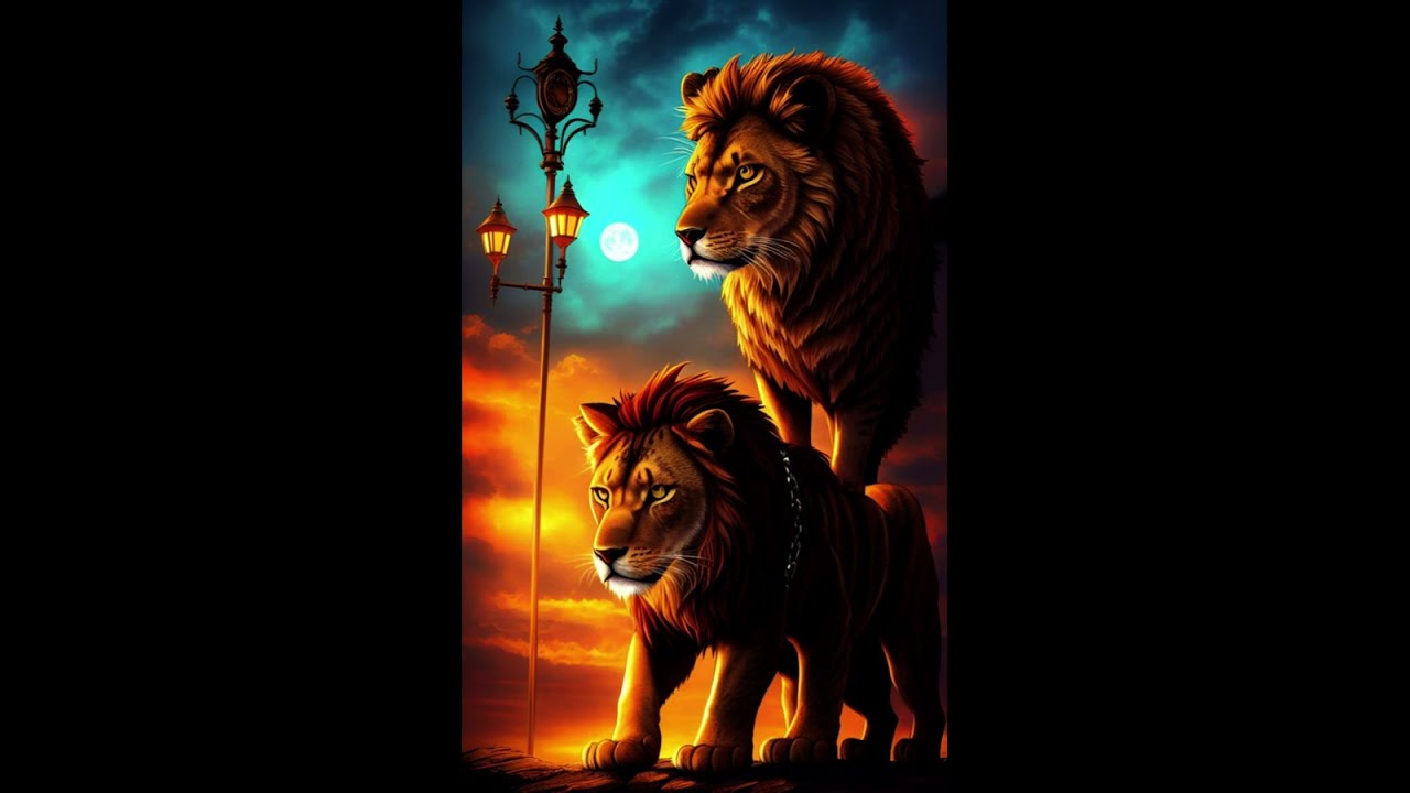 lion mashup by clipart