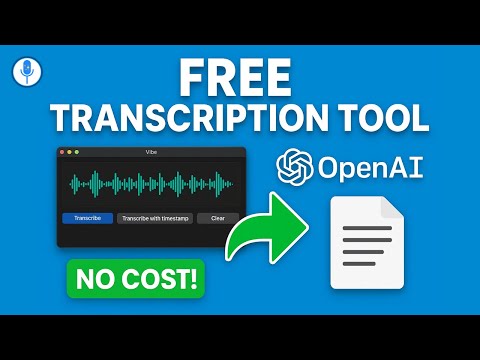 How to Download & Install Vibe for Free Audio/Video Transcription (OpenAI Whisper)