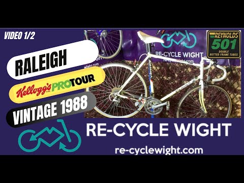 1980s Raleigh Kellogg's Pro Tour Race Bike video 1of 2 - Before Renovation