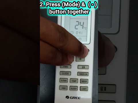 Gree AC Fahrenheit to Celcius (F to C) Temperature change