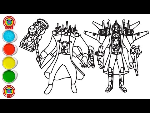 Trang tô màu mới Skibidi Toilet/ Titan Cameraman/ Titan Cameraman Coloring Pages/ NCS Release