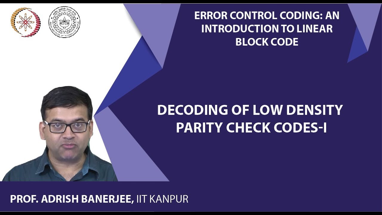 Decoding of Low Density Parity Check Codes-I