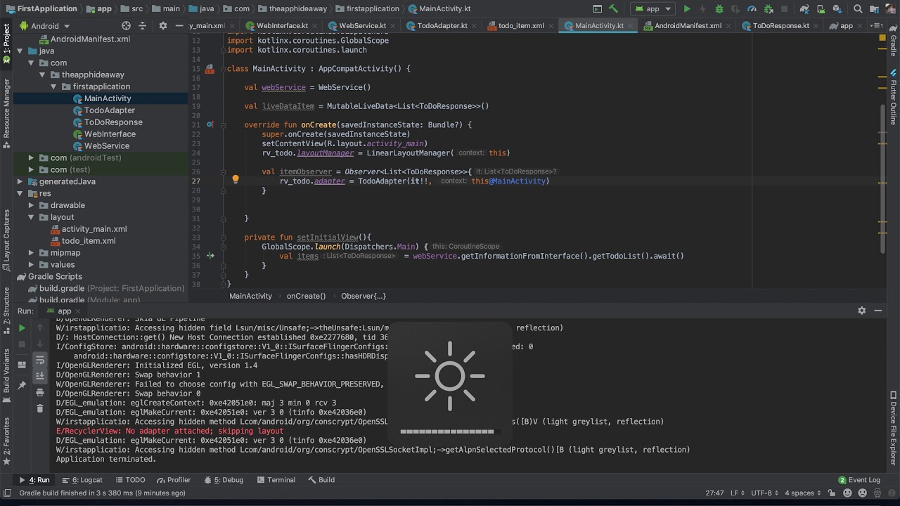 Android Development Tutorial:How to Use Live Data