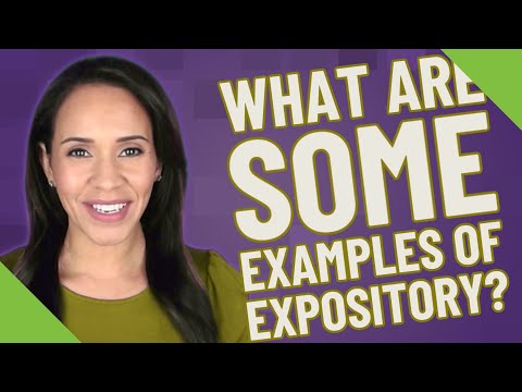 What are some examples of expository?