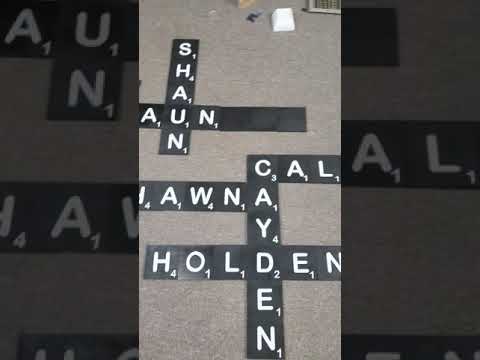 Family name Scrabble tiles