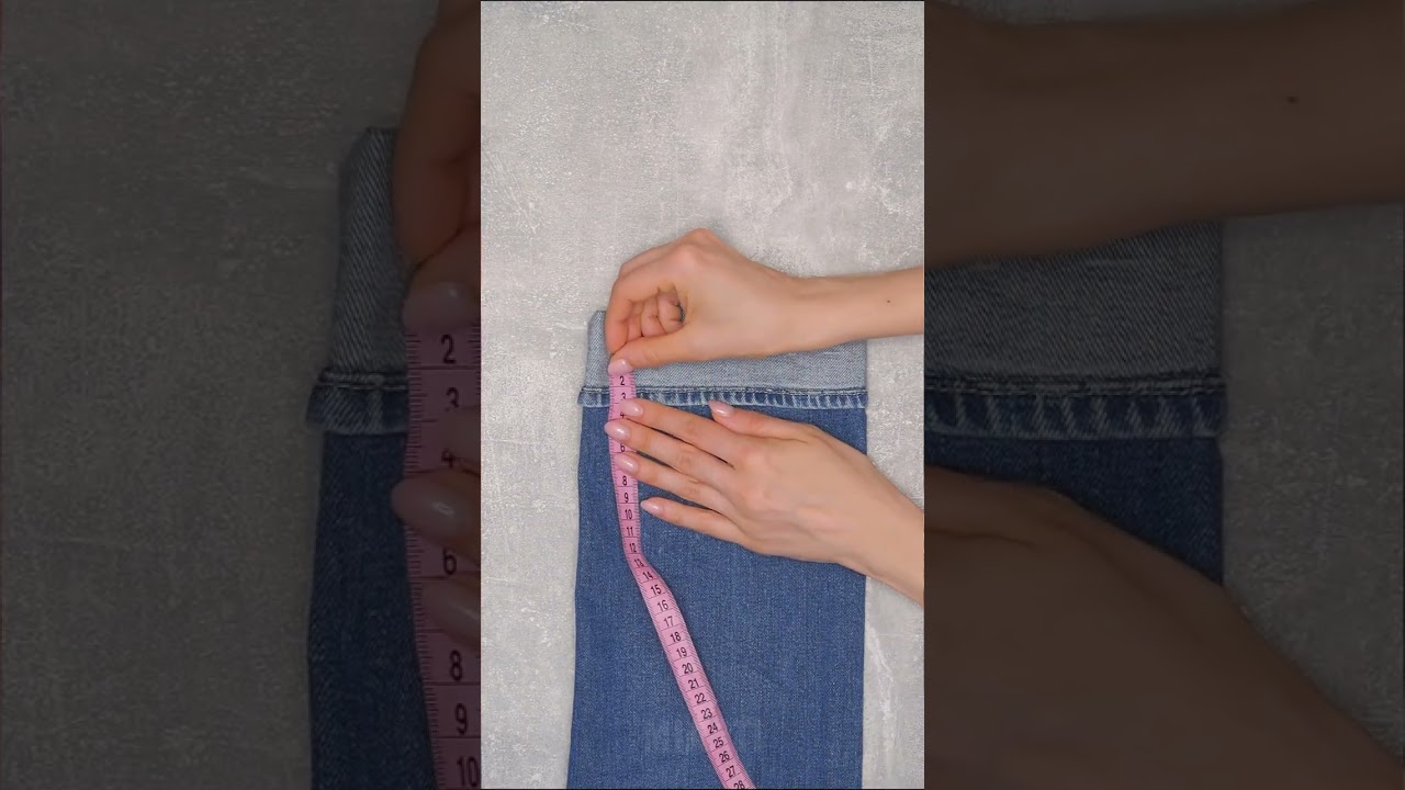 How to hem jeans in 5 minutes while keeping the original hem! Miarti 🧵✂️