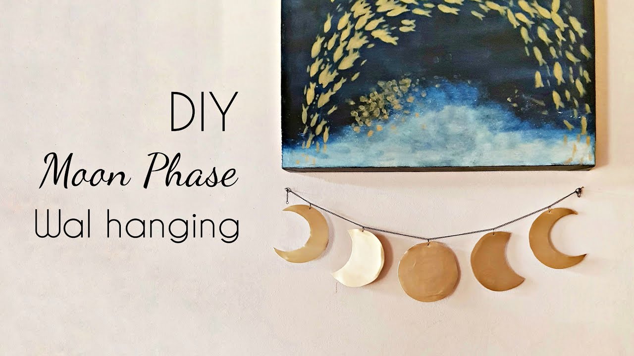 DIY Moon Phase Wall Hanging