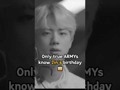 β¨οΈOnly true ARMYs know Jinβs birthday ππ #btsquiz #btsshorts #btsforever #kpopquiz