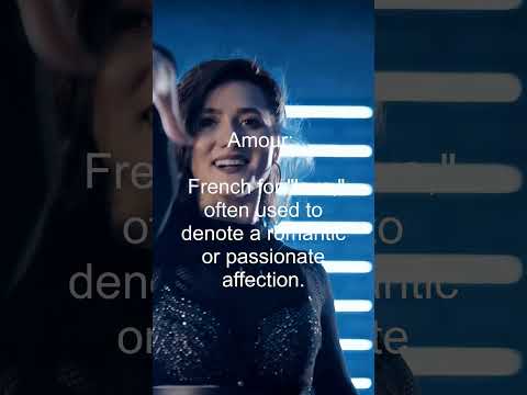 English Movie word Amour meaning