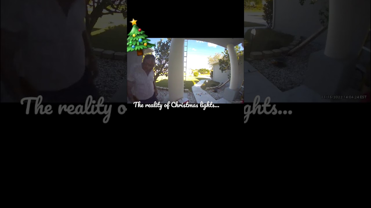 Christmas lights fail #shorts #christmas #fail