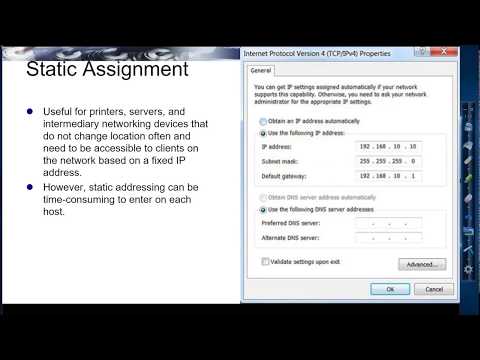 Static And Dynamic Configuration of IPv4 Addresses