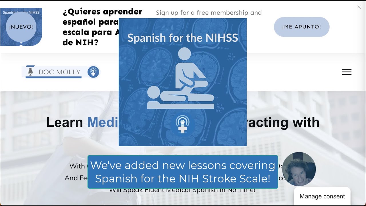 Learn Spanish for the NIH Stroke Scale
