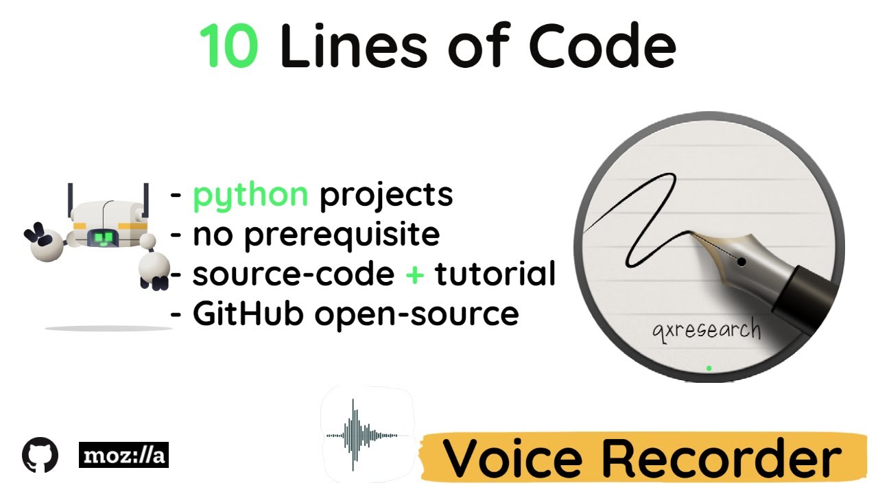 Voice Recorder using #python | #qxresearch