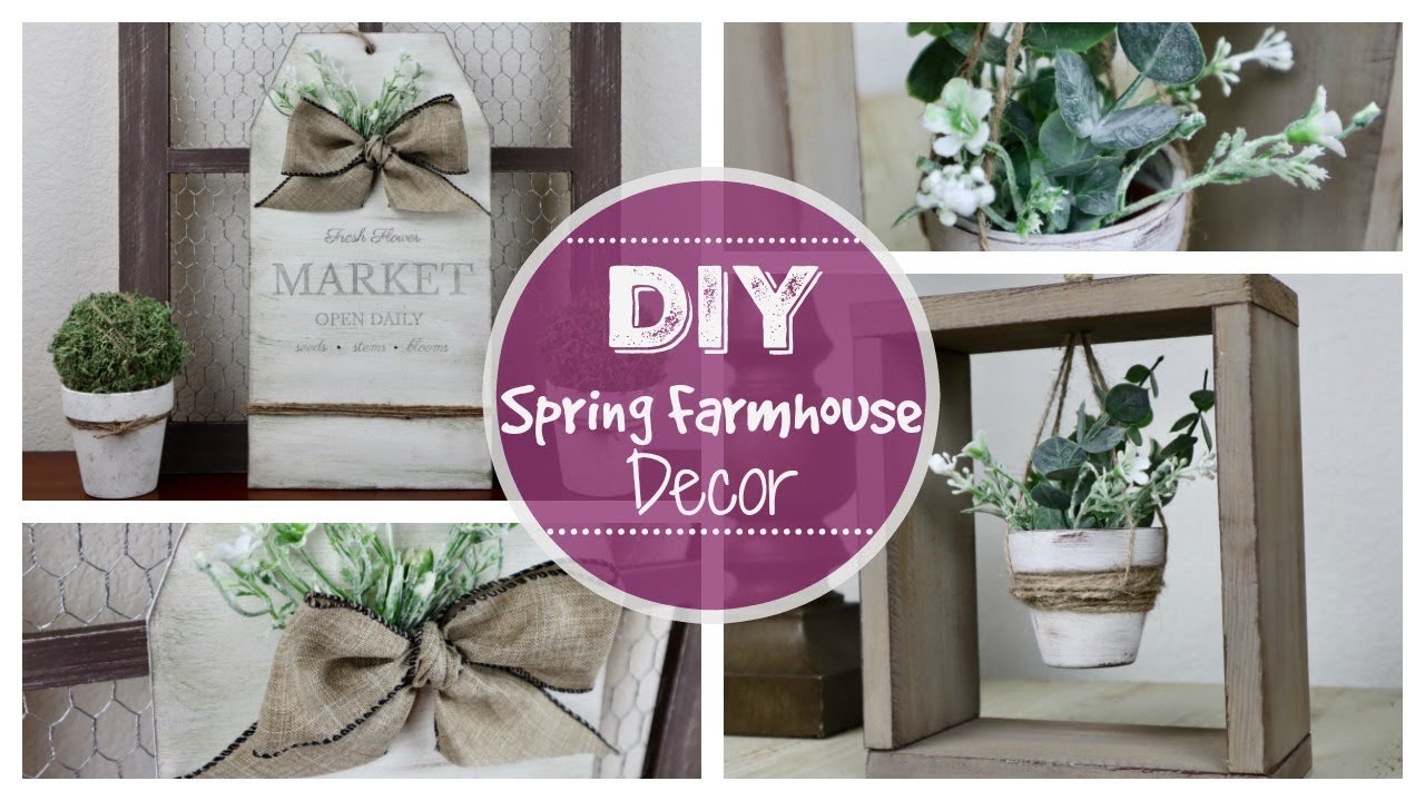 DIY Spring Farmhouse Decor | 2 BUDGET Friendly Projects