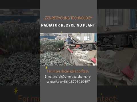 ZZS|Scrap Radiator Recycling System|Waste Car Radiator Recycling Machine