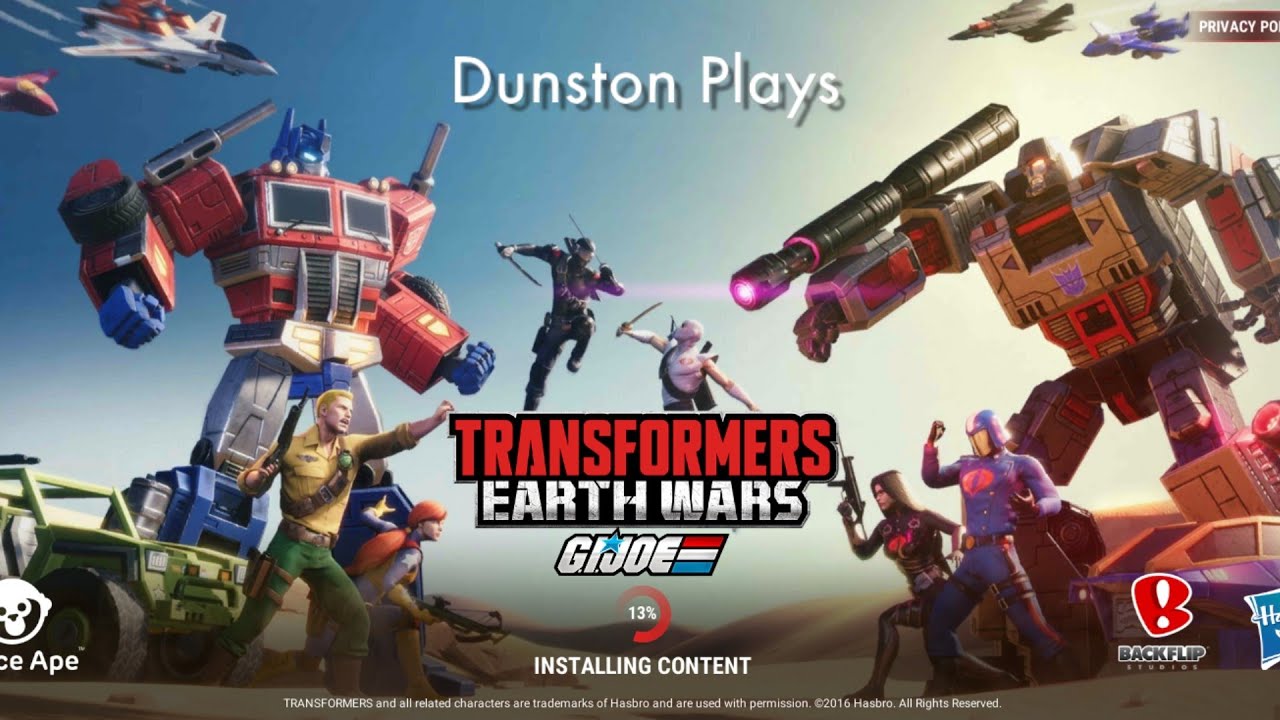 Transformers Earth Wars- New GI Joe Wallpapers