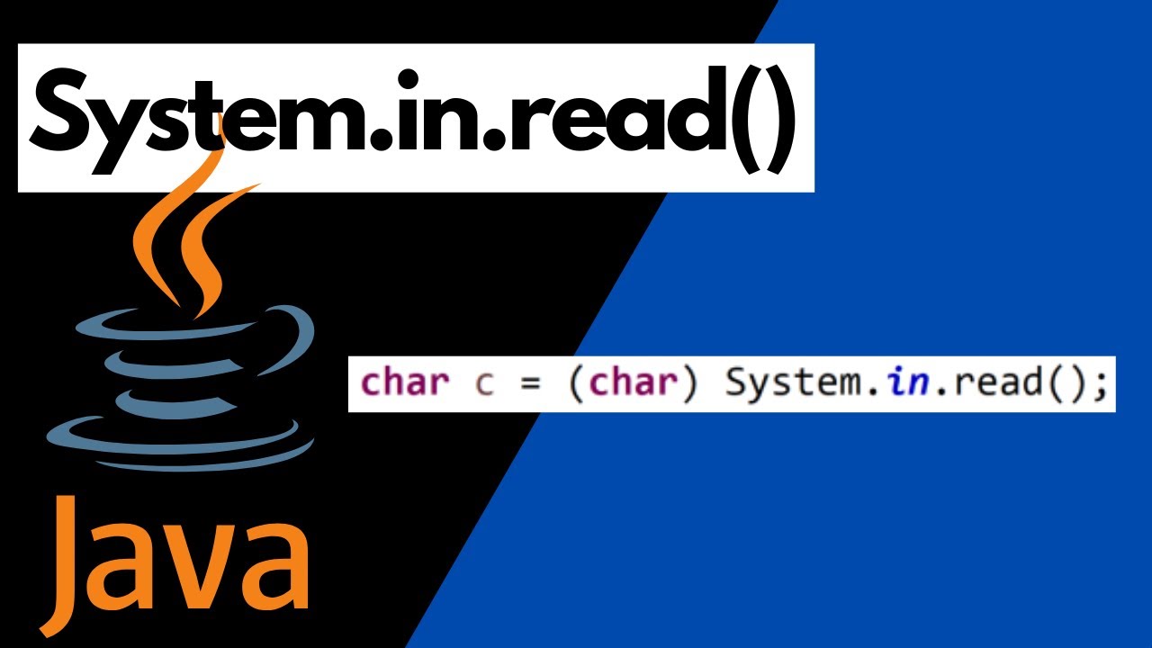 Using System.in.read() - JAVA video