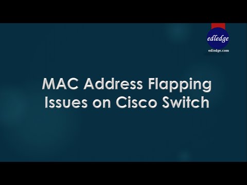 MAC Address Flapping Issue on Cisco Switch