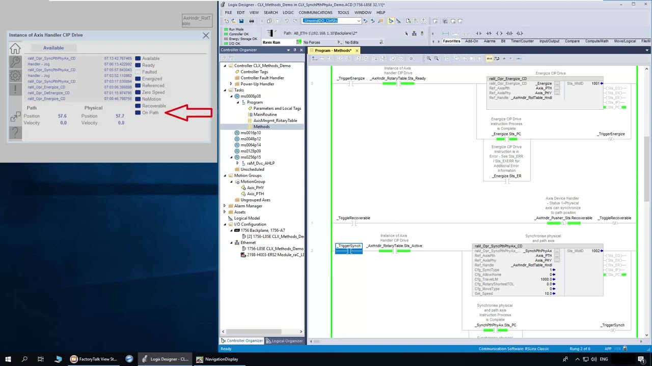 Machine Builder Libraries - Axis Handler Method: Axis Synchronization