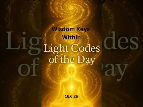 Light Codes of the Day 16.6.25 Activating your Wisdom Keys within #lightlanguagecodes #wisdom #5d