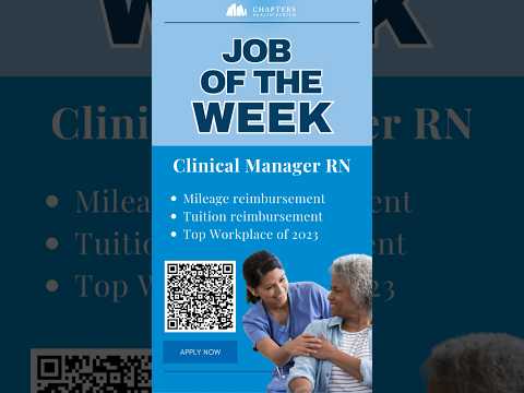 Job of the Week - Clinical Manager