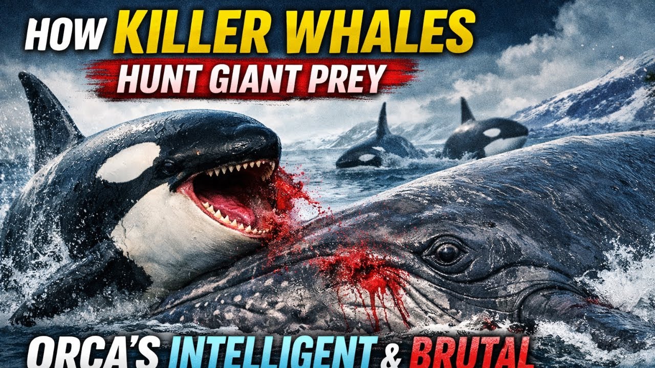 How Killer Whales Hunt Giant Prey | Orca’s Intelligent & Brutal Hunting Strategy