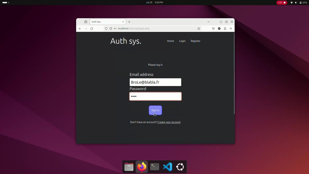 PHP : Secure User Authentication System