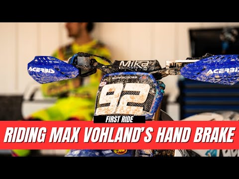 Racer X Films: Max Vohland's YZ250F w/hand brake first ride with Kris Keefer