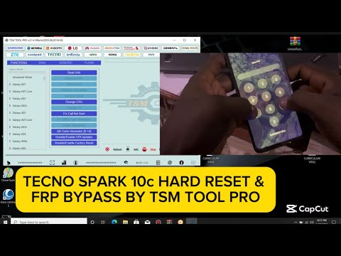 TECNO SPARK 10c HARD RESET & FRP BYPASS BY TSM TOOL PRO. Android 12 with latest security patch✅