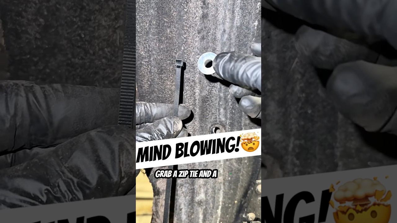 Most People Don’t Know This Zip Tie Hack! #mechanic