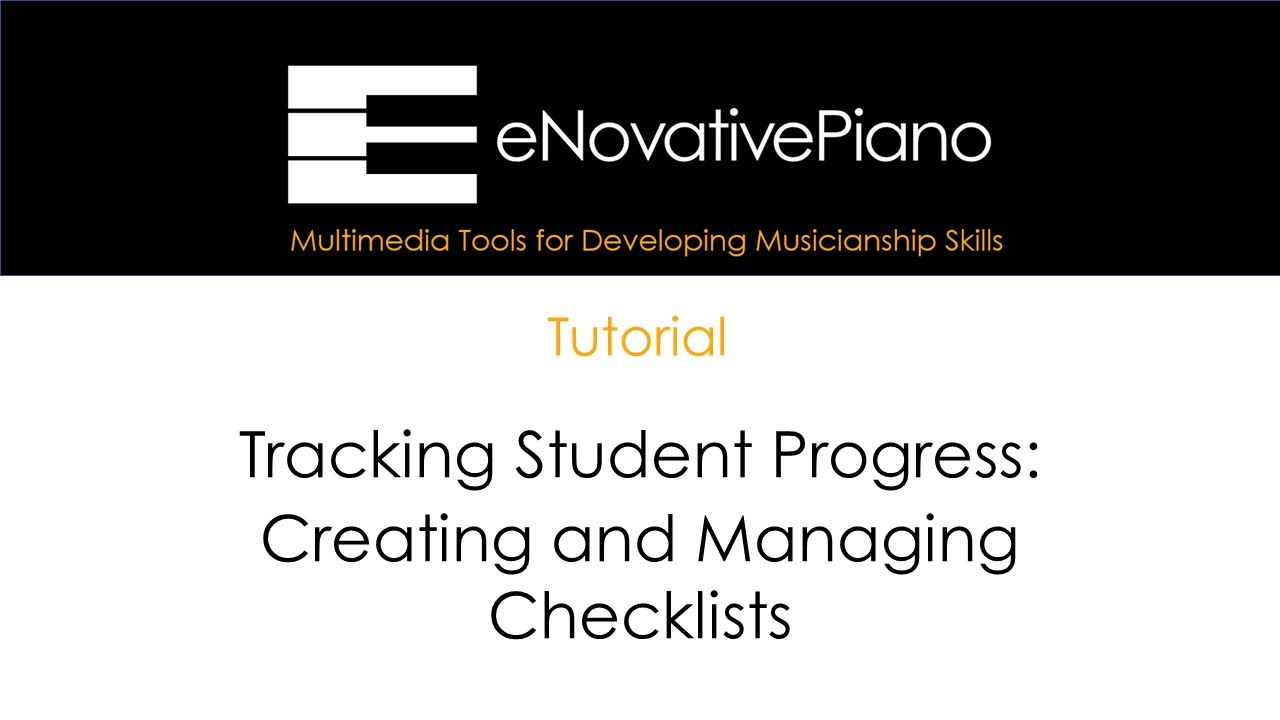 Tracking Student Progress: Creating and Managing Checklists