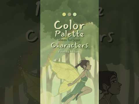 color palette ideas for your characters! foresty edition 🌳🌲 #originalcharacter #oc #art #ocs