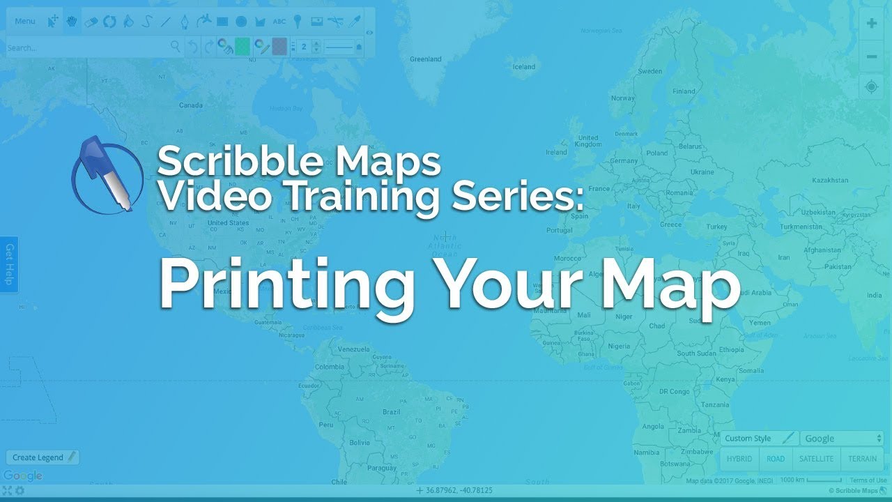Printing Your Map | Scribble Maps Video Training Series
