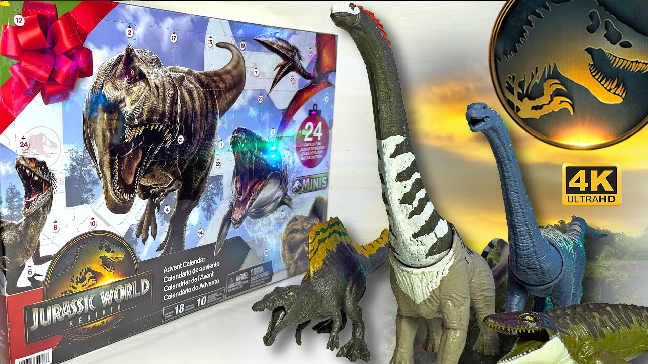NEW 2025 Jurassic World Advent Calendar + ENTIRE Mattel Mini Dinosaurs Collection! Titanosaurus