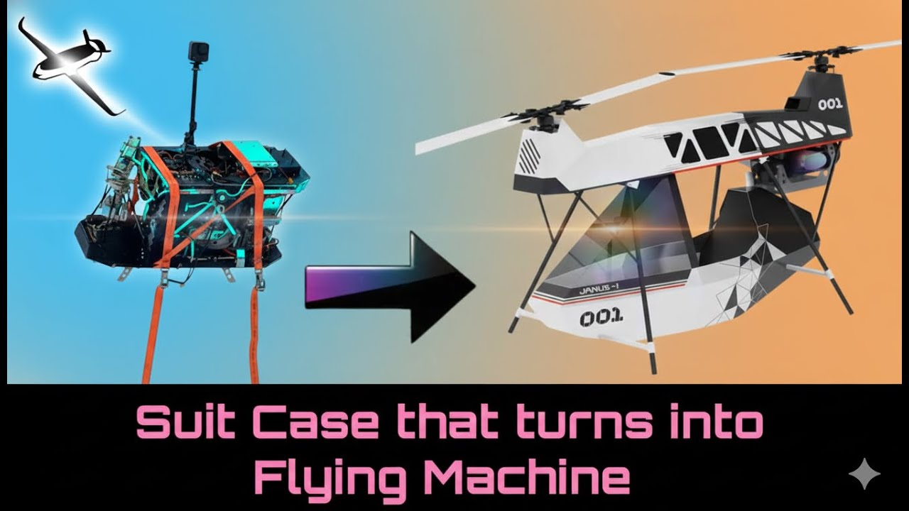 The Flying Suitcase: Meet the Janus One — The Portable Aircraft You Can Wear