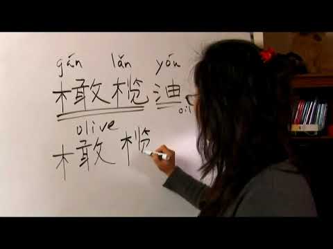 How to Write "Olive Oil" in Chinese Symbols
