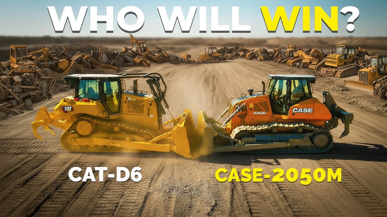 Cat D6 vs Case 2050M Who Wins the Dozer Battle?